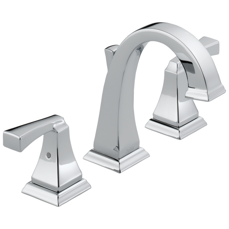 DELTA - Dryden™: Two Handle Widespread Bathroom Faucet Chrome 3551-MPU-DST