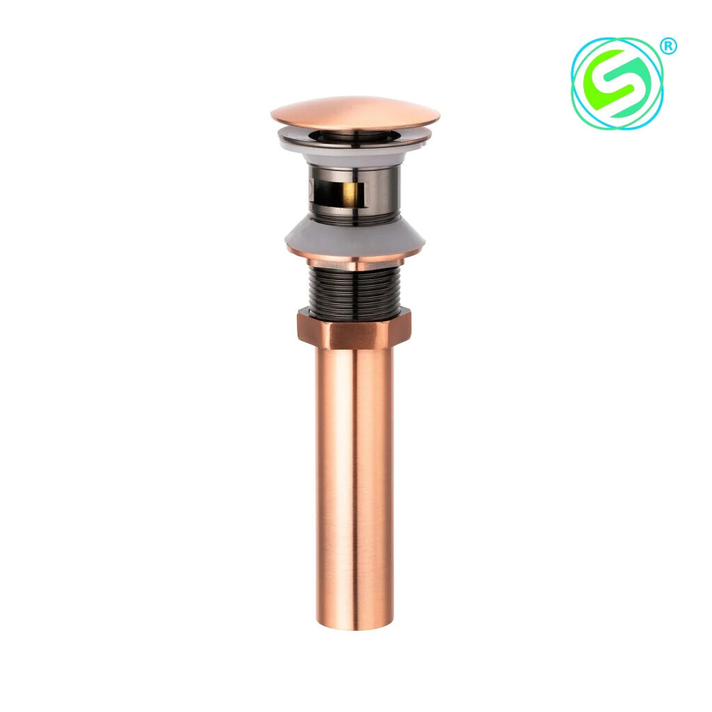 SFC - Pop Up Drain With Overflow for Bathroom Sink Copper 82011-AC
