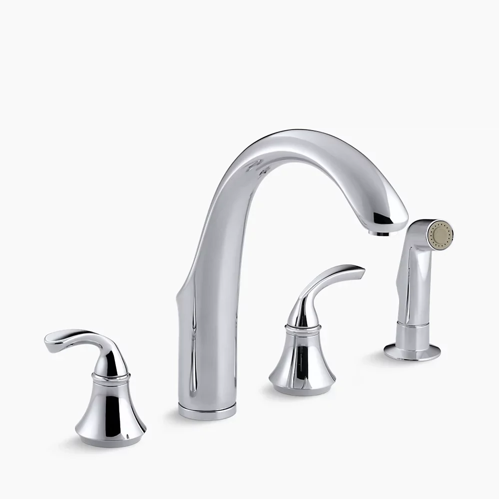 KOHLER - Forté® Widespread Kitchen Faucet Chrome 10445-CP