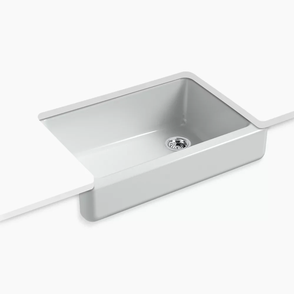 KOHLER - Whitehaven®, Uc, 33 , Short Apron Sink Ice Grey 5826-95