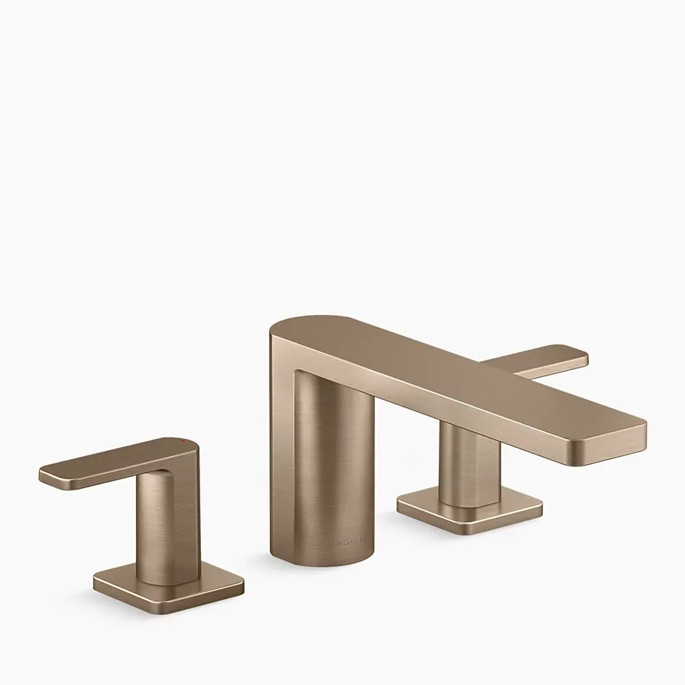 KOHLER - Parallel® 2 Handle Dm Bath Faucet, Lever Vibrant Brushed ...