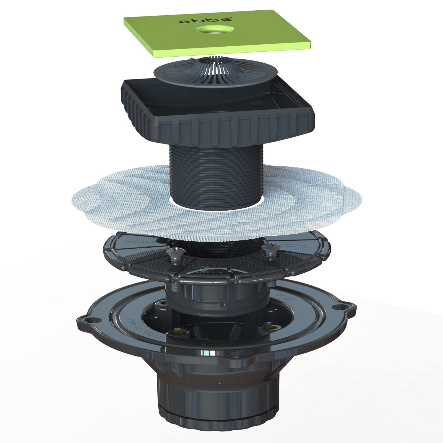 EBBE - 2 in. ABS 3 PC General Purpose Sub Drain E4022