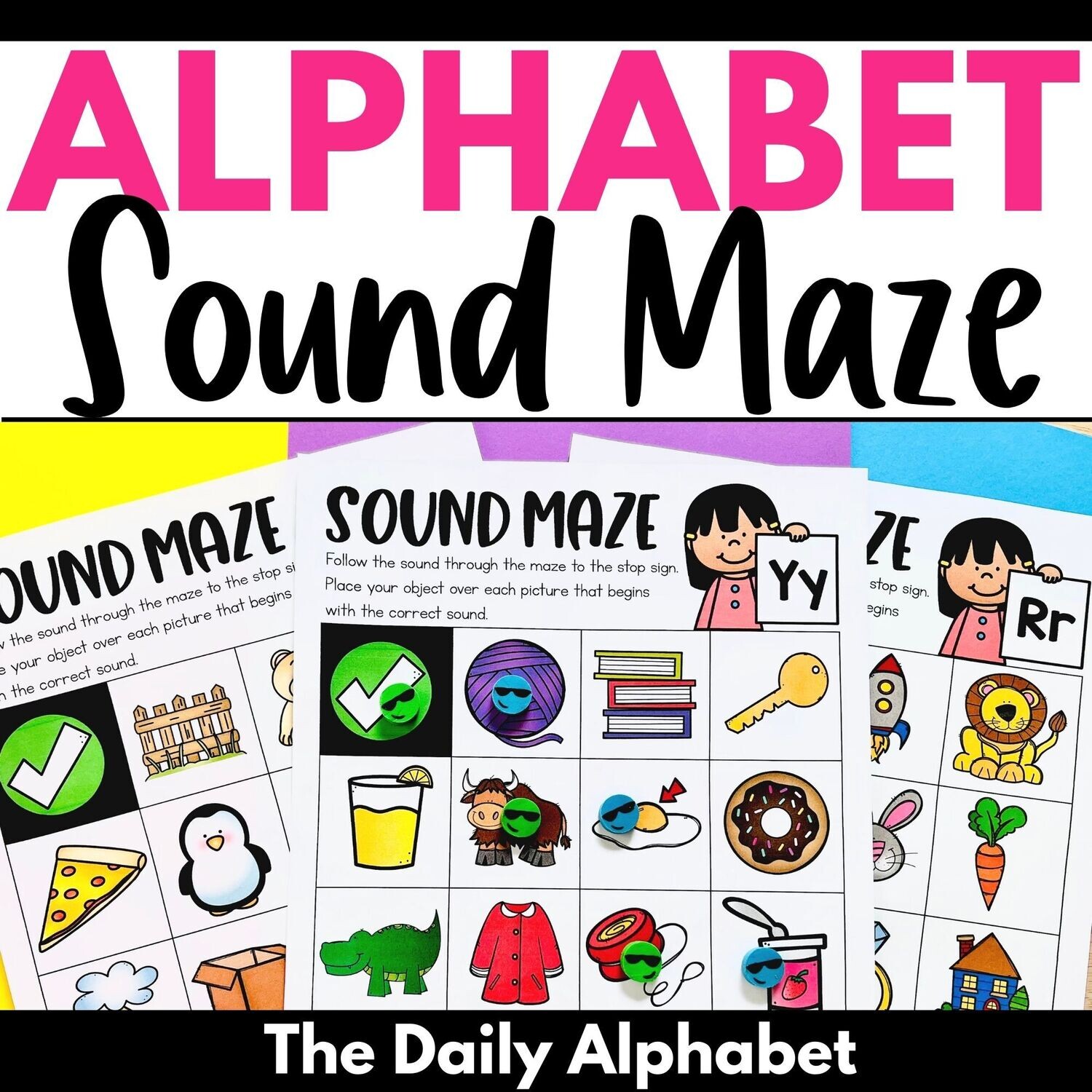 Alphabet Sound Mazes | Alphabet Phonics Practice