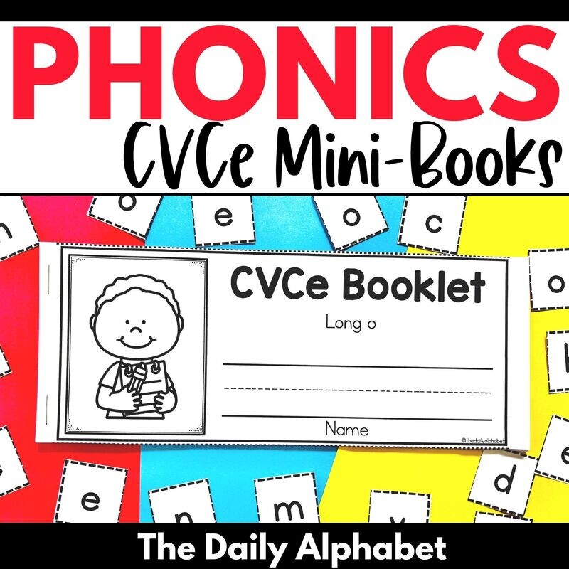 Phonics CVCe Word Mini Books | Long Vowel Practice