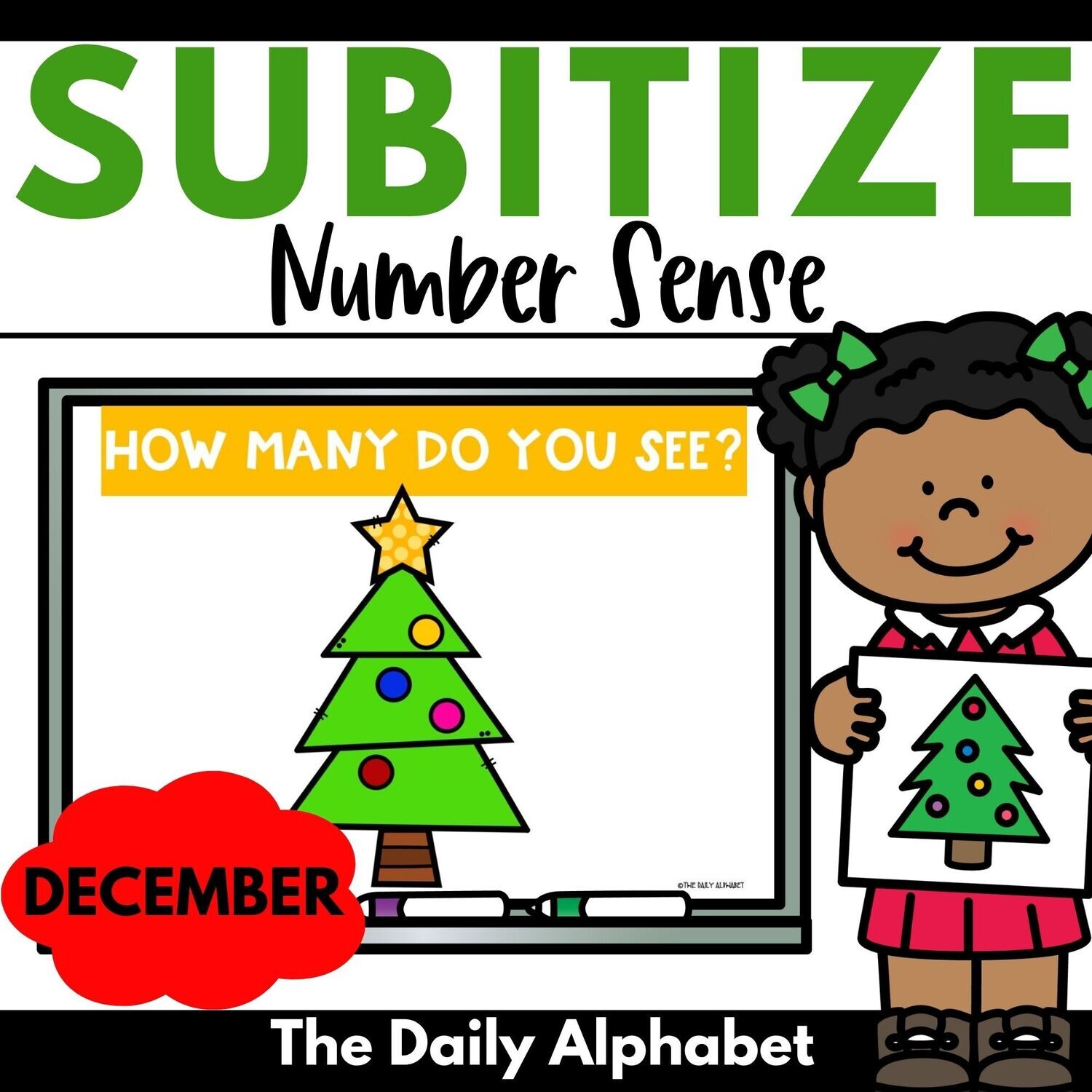 Christmas Number Sense | Subitize for Number Sense (December)