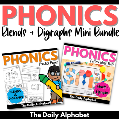Blends and Digraphs Activities Worksheets