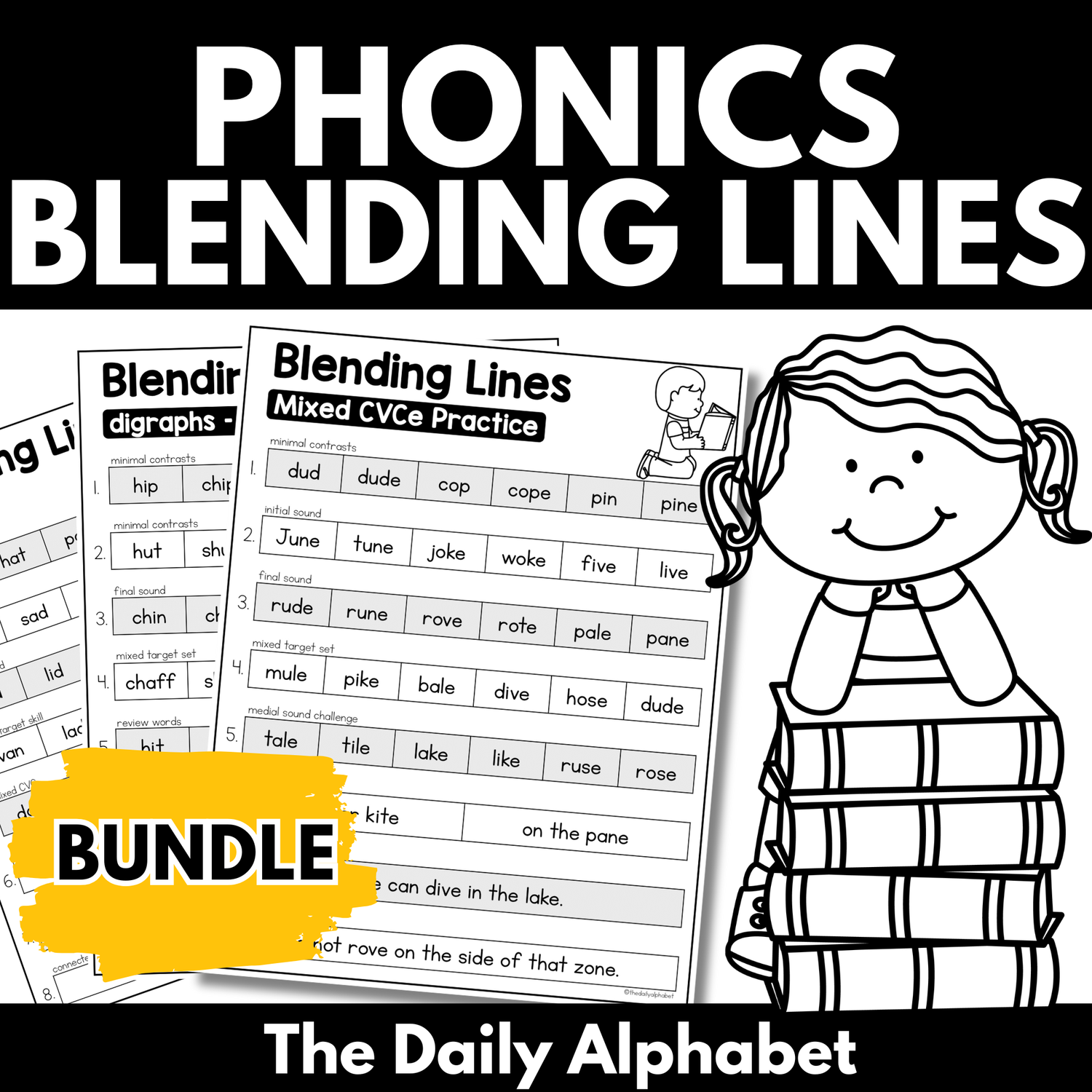 Blending Lines Bundle, Phonics Decoding
