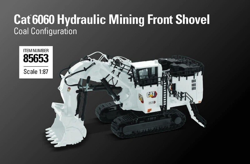 Caterpillar 6060 Hydraulic Mining Shovel - Coal White - 1:87