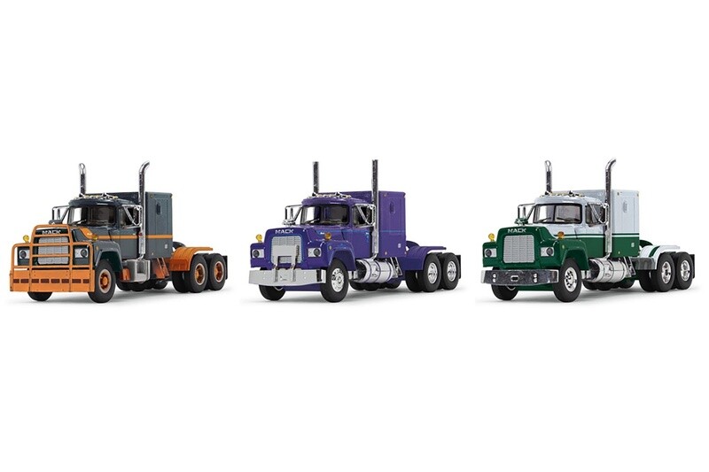 Mack R-Model w/Sleeper Tractor - Set of Three - 1:64