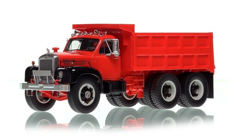 Mack B-61 Tandem Dump Truck - Red/Black