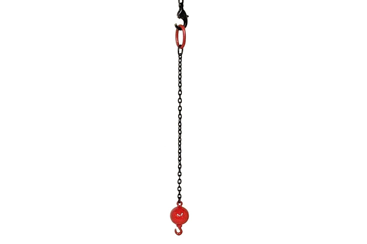 Single Wrecking Ball on Chain - Black