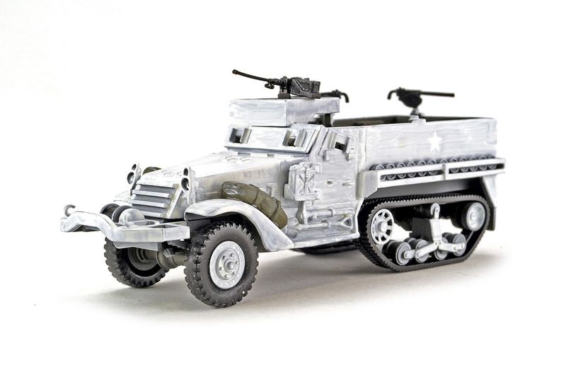 White M3A1 Half Track - Winter Camo - 1:48
