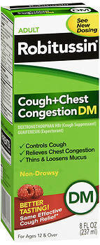 ROBITUSSIN COUGH-CHEST DM LIQUID (8OZ)