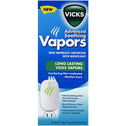 Vicks Advanced Waterless Vaporizer Mini Plug-In with 4 VapoPads