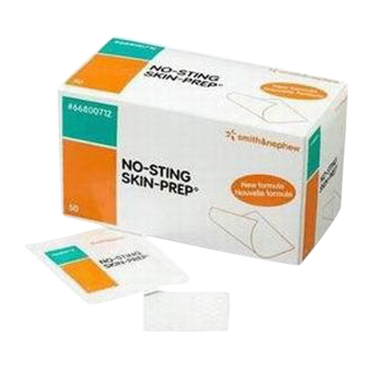 No-Sting Skin-Prep Wipes 50 ct