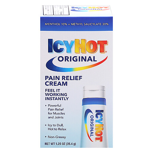 IcyHot Original Menthol 10% and Methyl Salicylate 30% Pain Relief Cream ...