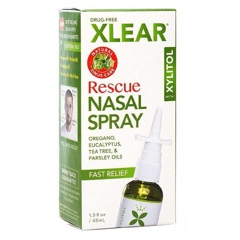 Xlear Rescue Nasal Spray with Xylitol Fast Relief