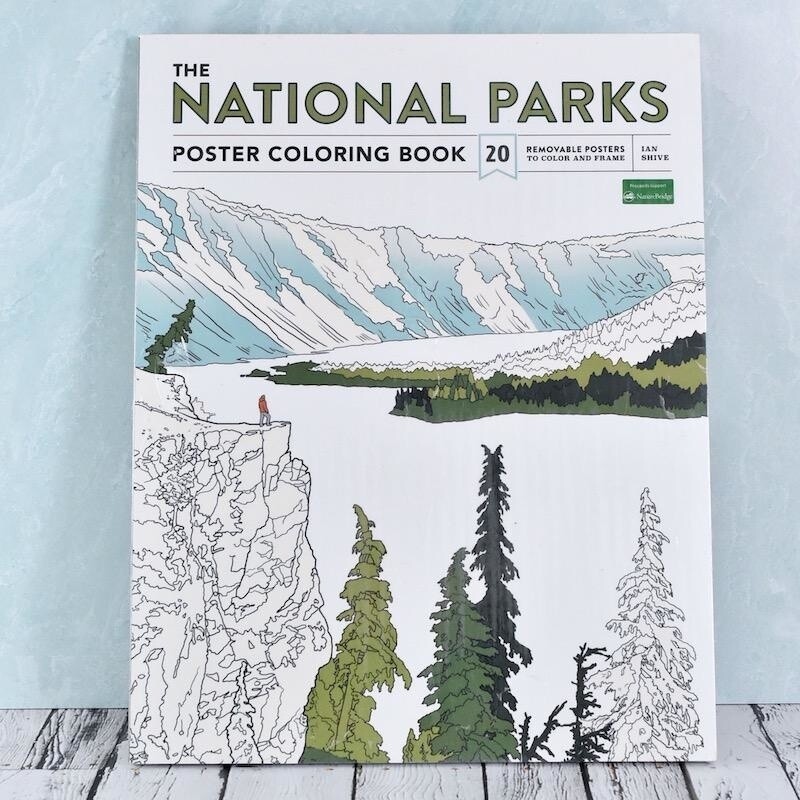 National Parks Poster Coloring Book