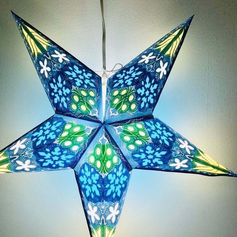 Blue Supernova Star Light with 12' Cord