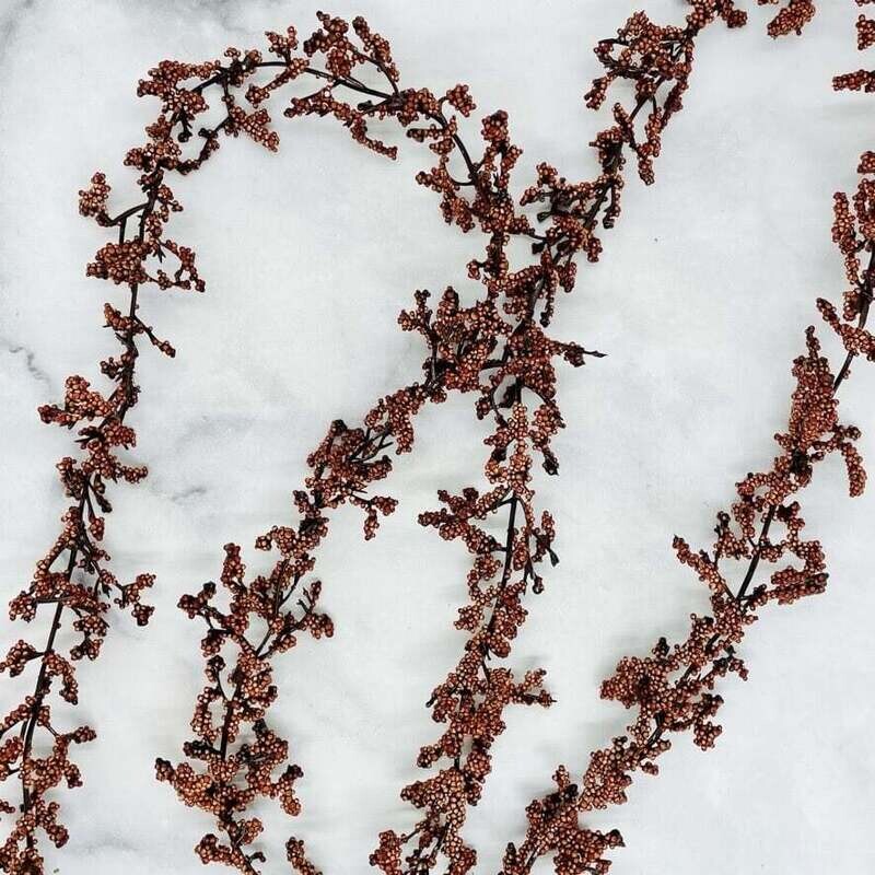 Orange Styrofoam Garland 72"L