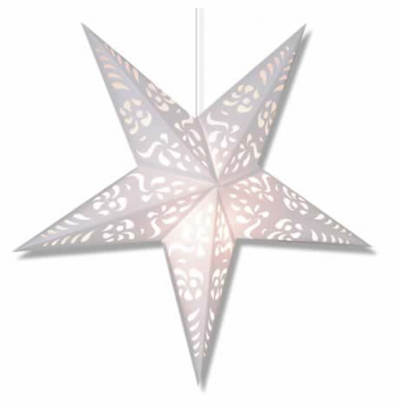 White Punch Star Light with 12' Cord