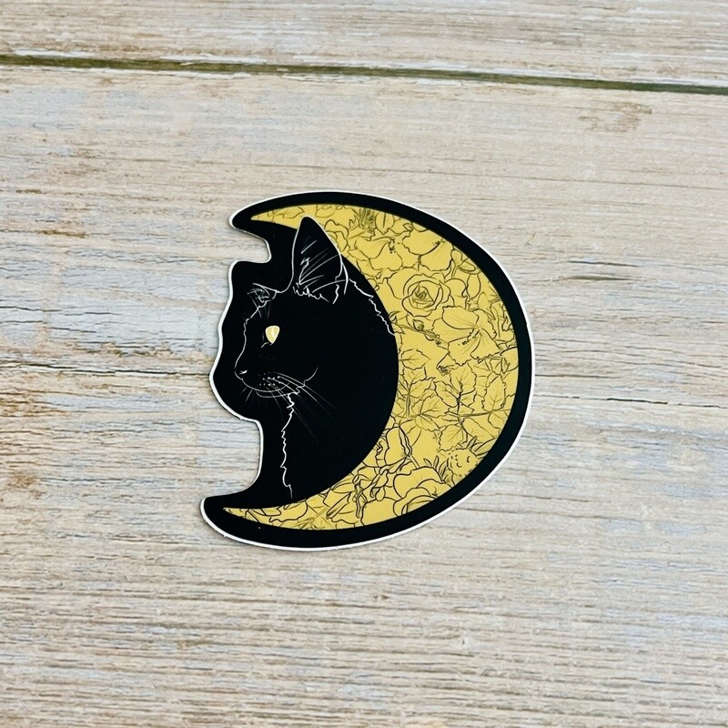 Cat Moon Sticker