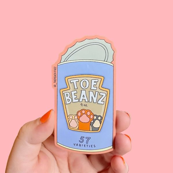 Toe Beans Sticker