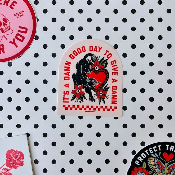 It's a Damn Good Day Jaguar Sticker