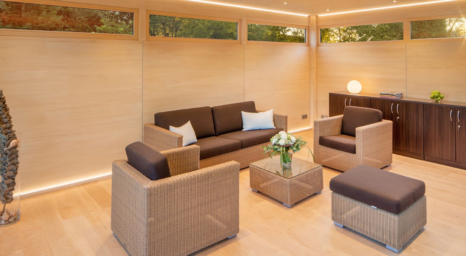 Luxus Gartenhaus Innen Verkleiden Bild