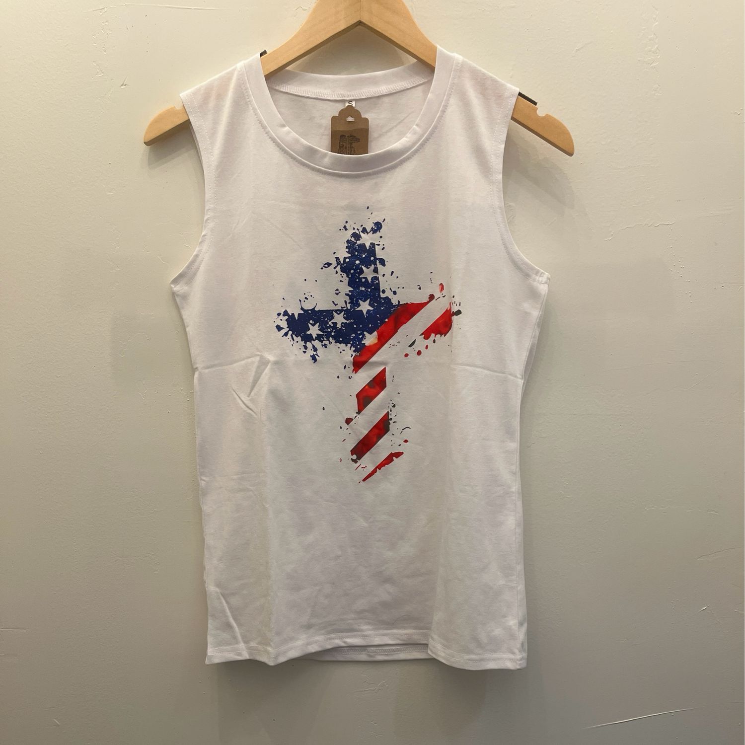 American Flag Cross Tank