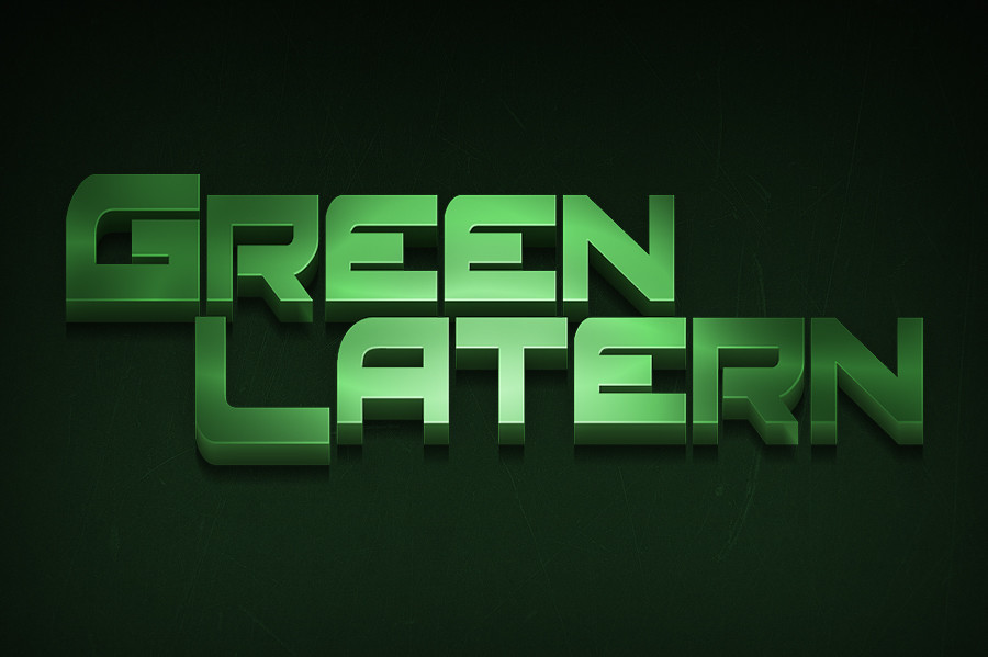 3D SuperHero Layer Styles & Actions