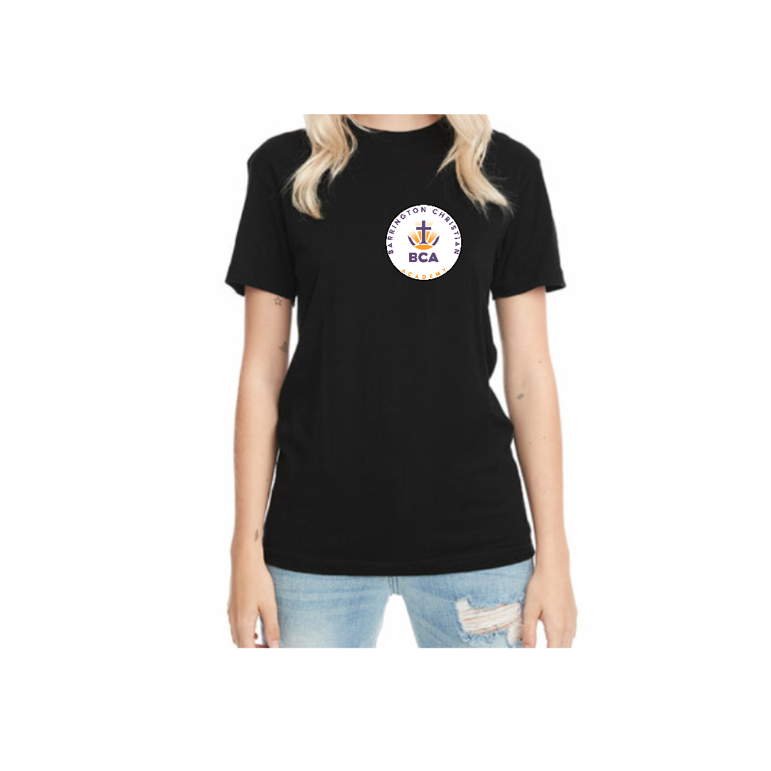 Unisex Black T-Shirt with Classic BCA Logo