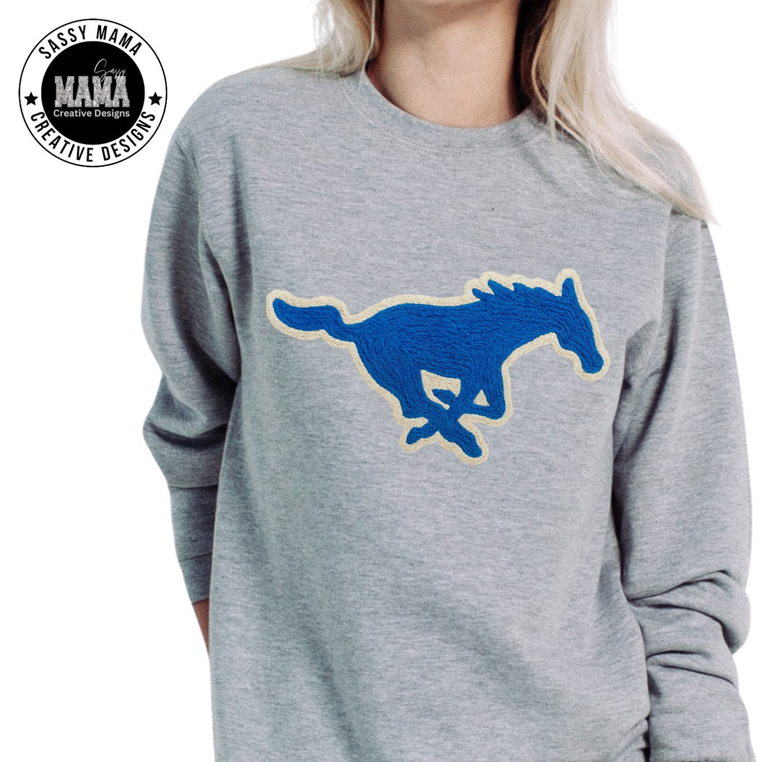 Yarn/Crochet Texture Tuslaw Mustang Shirt