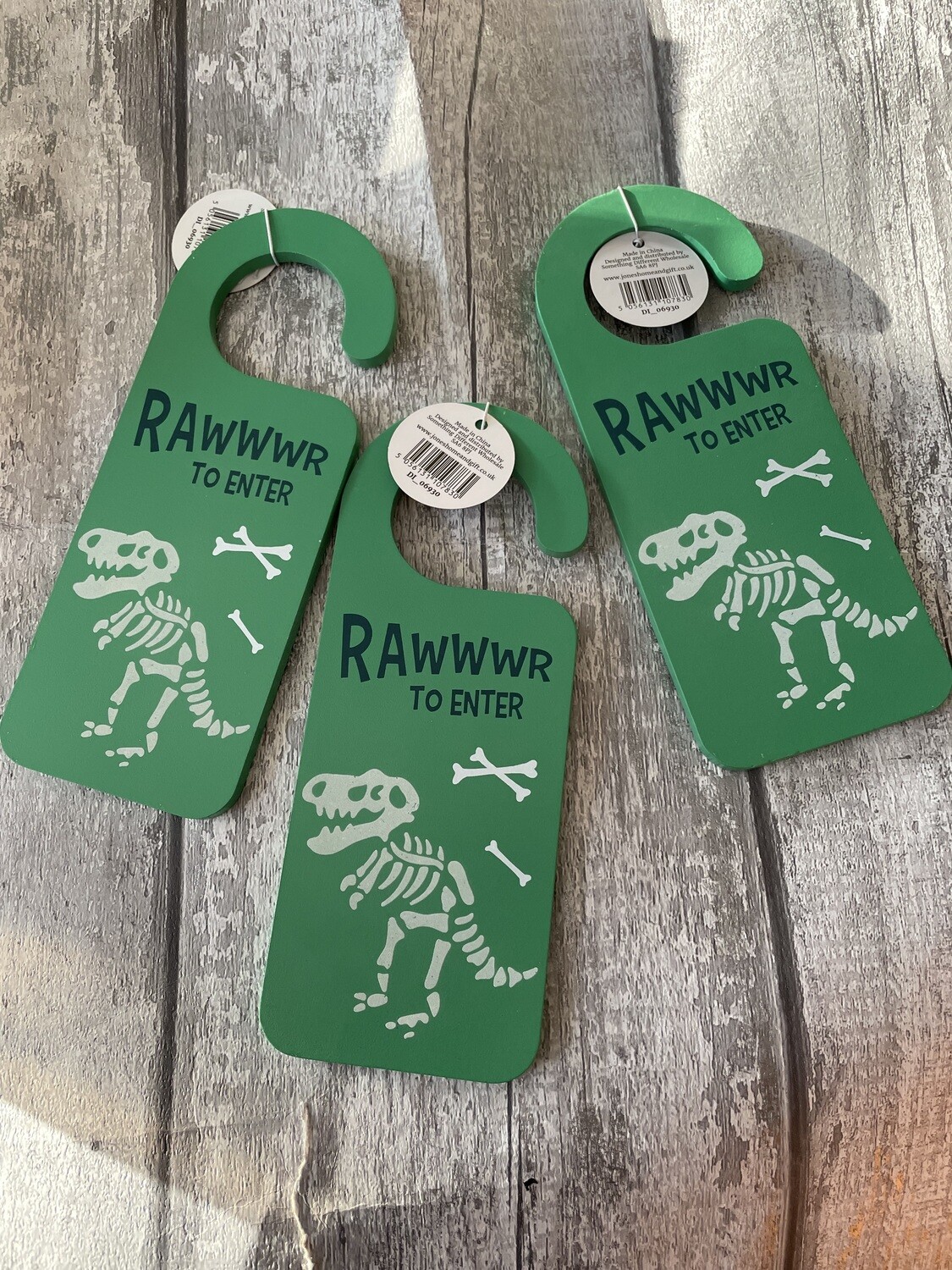 Wooden Dinosaur Door hanger