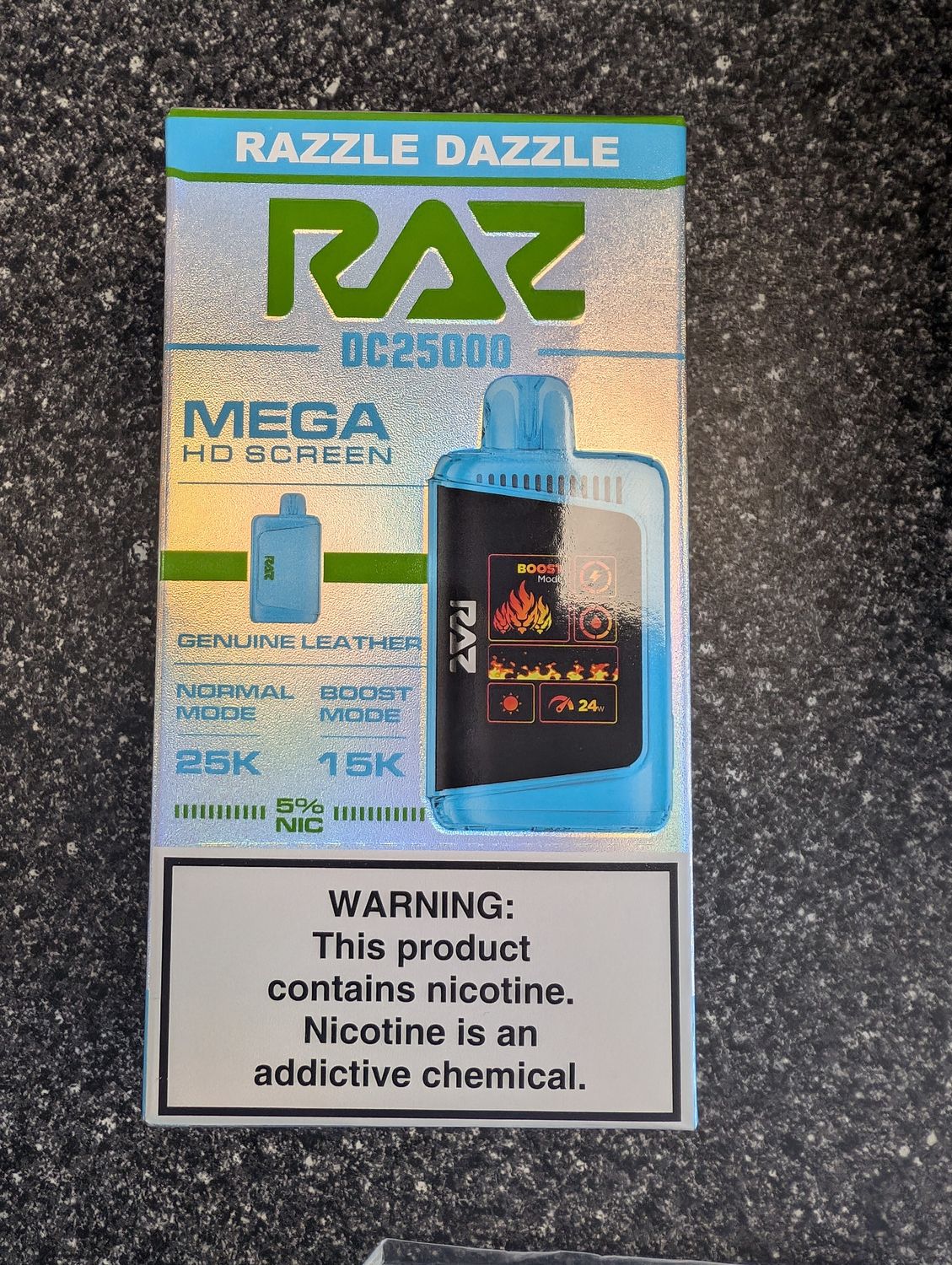 Razzle Dazzle (blue sour raz) DC25,000 Disposable