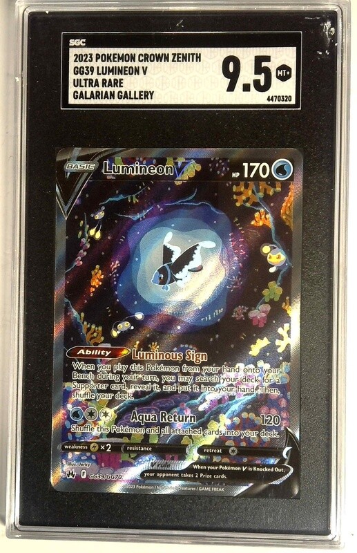 2023 Zenith Pokemon Sword and Shield Crown Galarian Gallery Lumineon V ...