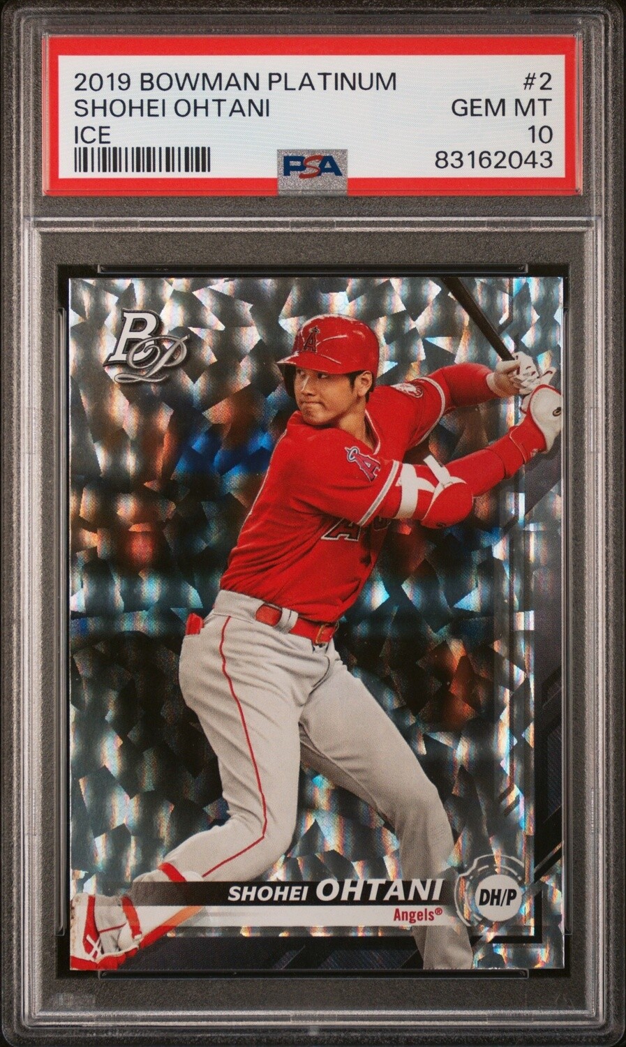 2019 Bowman Platinum Ice Shohei Ohtani SP #2 PSA 10