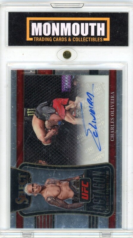 2022 Select UFC Octagon Action Signatures Auto Charles Oliveira #11