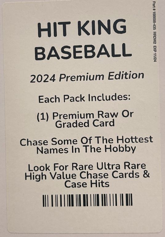 Hit King Baseball 2024 Edition