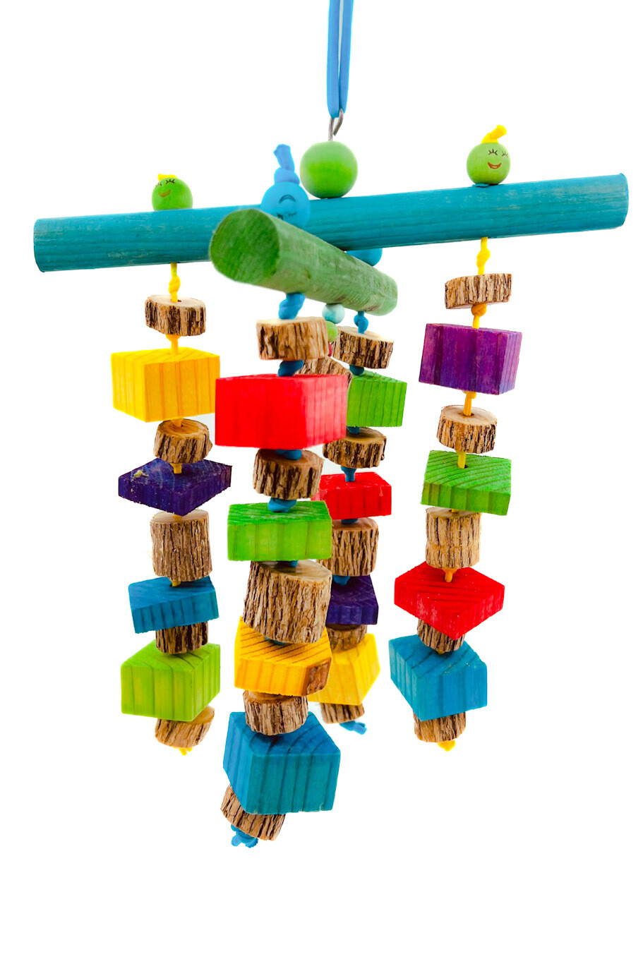 M08 Large Hanging Parrot Toy - Hanging Toys - Beaks and Feathers