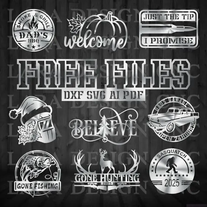 Free CNC Files Download - DXF, SVG, PDF, AI