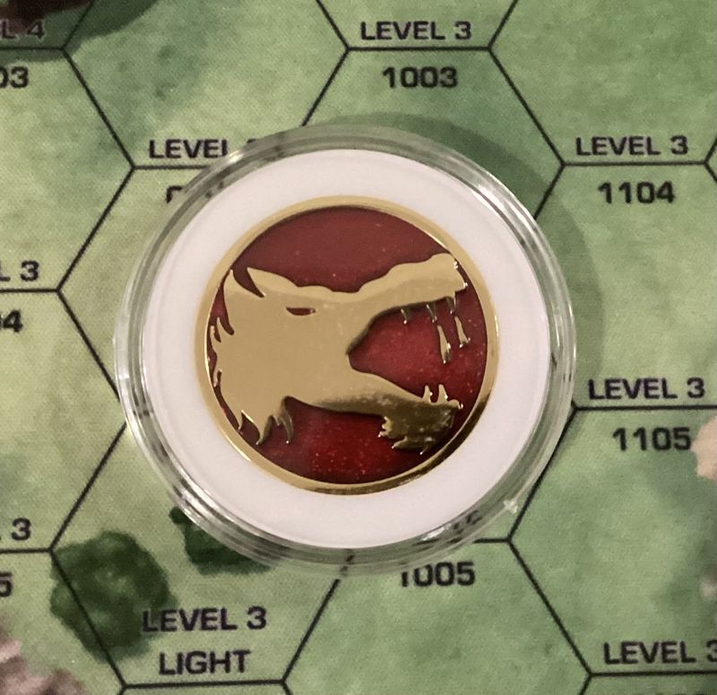 Wolf’s Dragoon Double-sided Challenge Coin Red Series