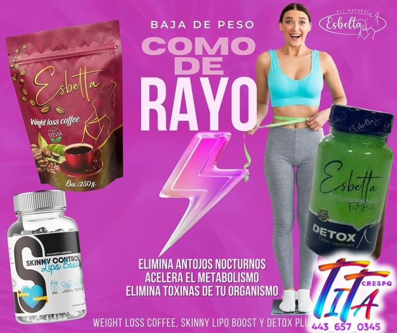 BAJA DE PESO COMO 1 RAYO CON SKINNY CONTROL LIPO BOOST POTENTE QUEMADOR ...