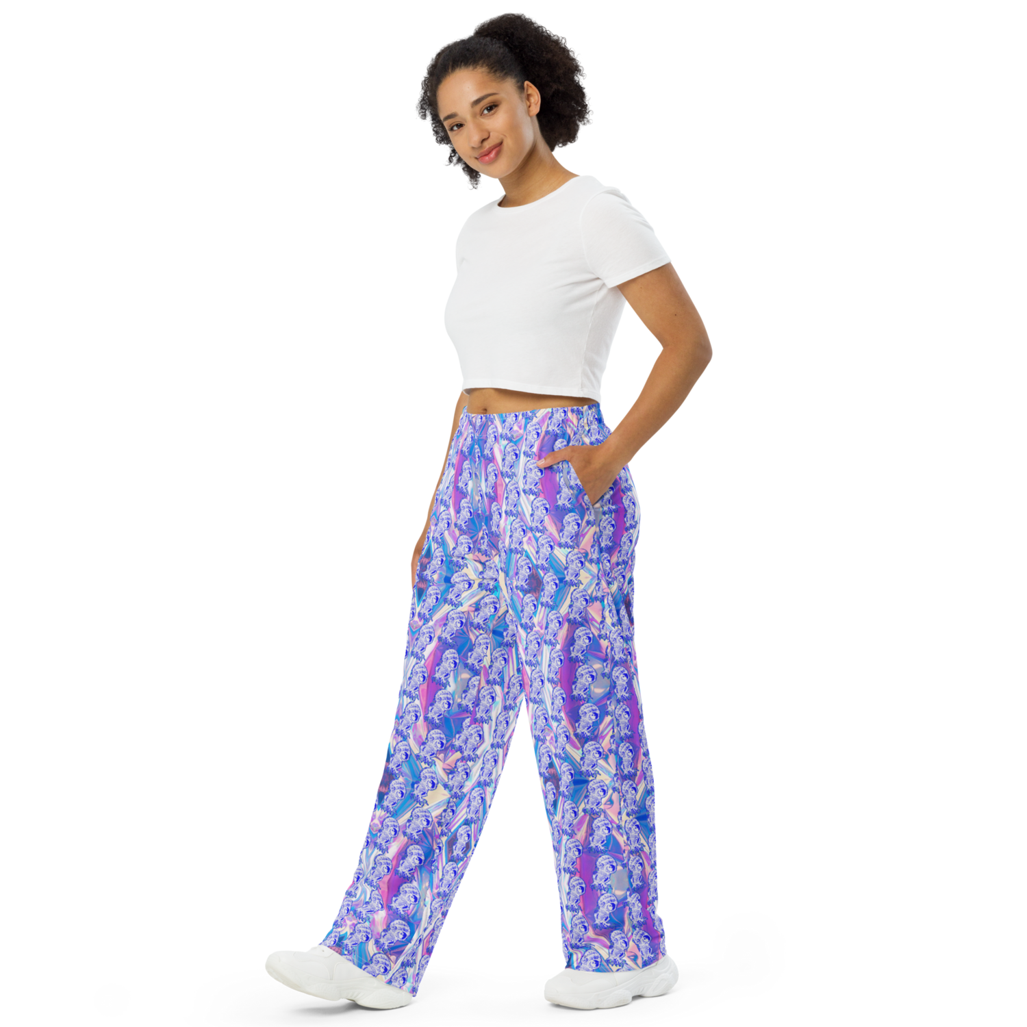Unisex wide-leg pants - Outta This World Rave