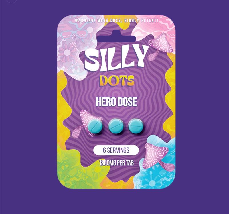 Silly Dots Hero Dose 1800mg Tabs | 3 Tabs