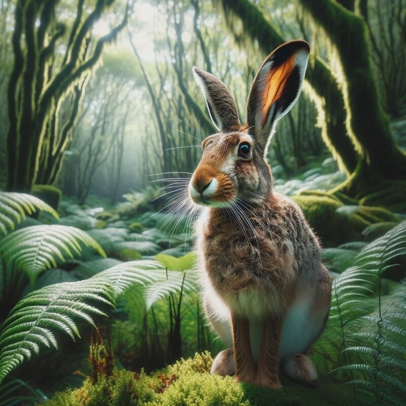 Hare Portions (Bone in, hair on)