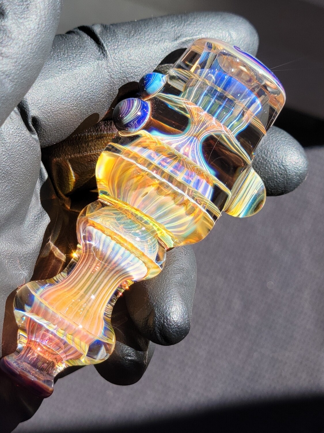 Heady Chillum Handmade Collectible Glass Art Tobacco Pipe