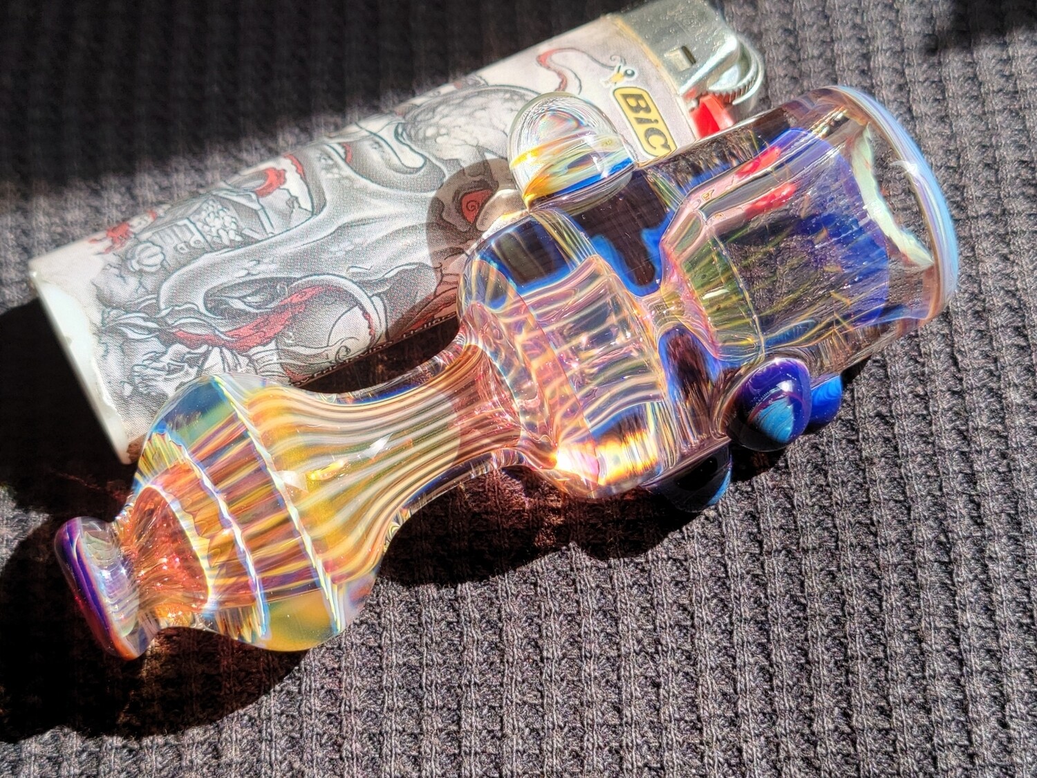 Heady Chillum Handmade Collectible Glass Art Pipe