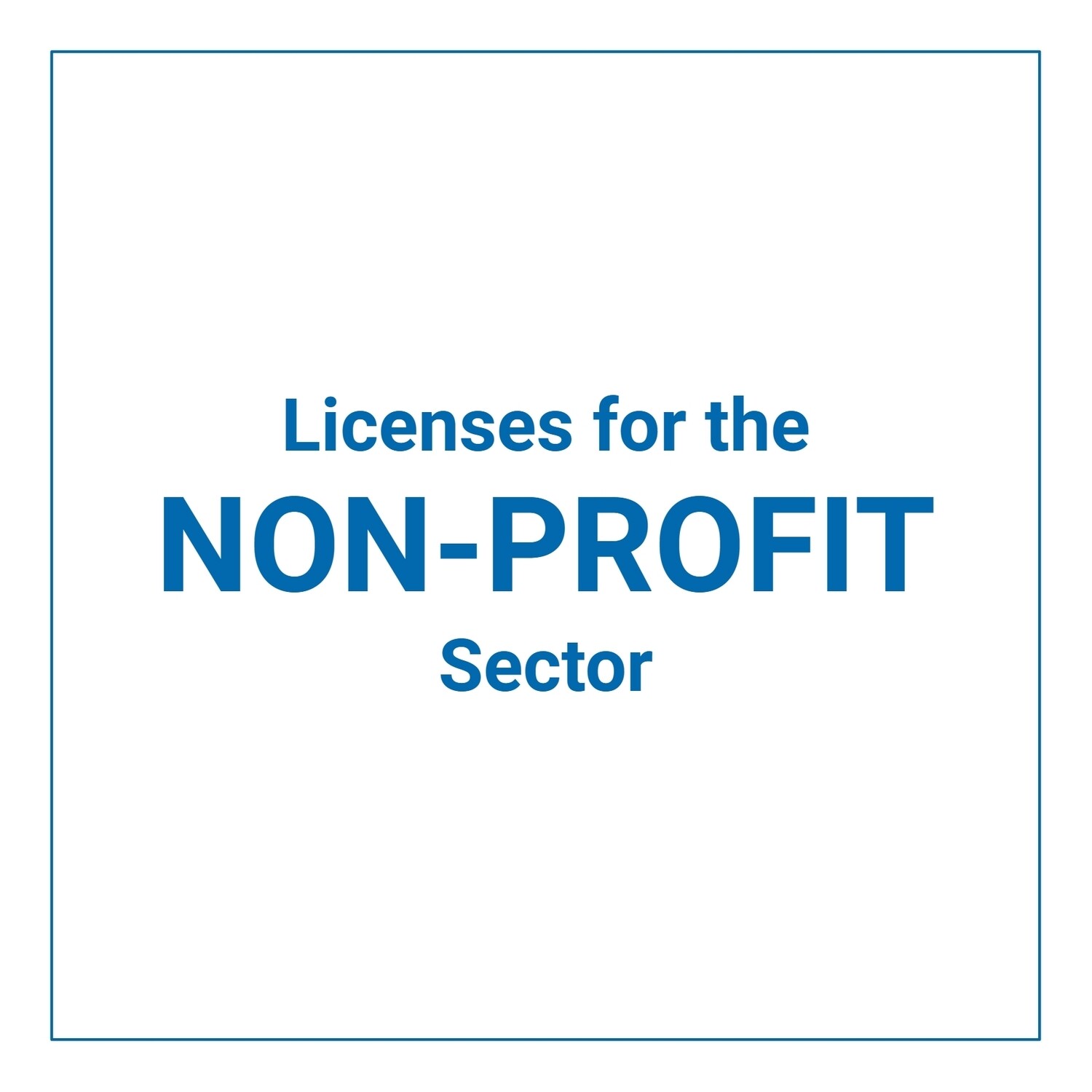 Non-Profit Licenses