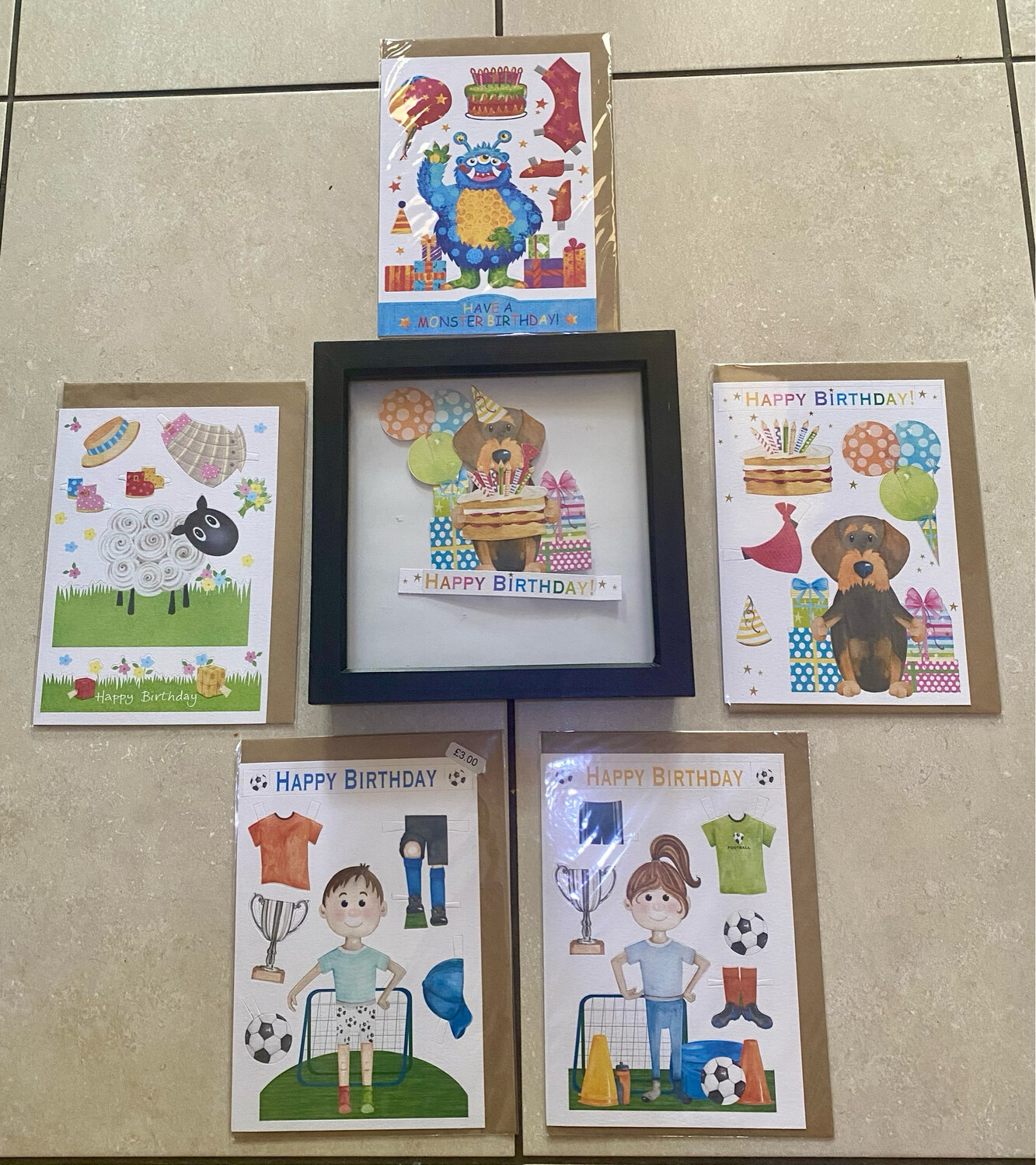 Create-A-Character Birthday Cards - Online Shop - Sarah Loves Cards
